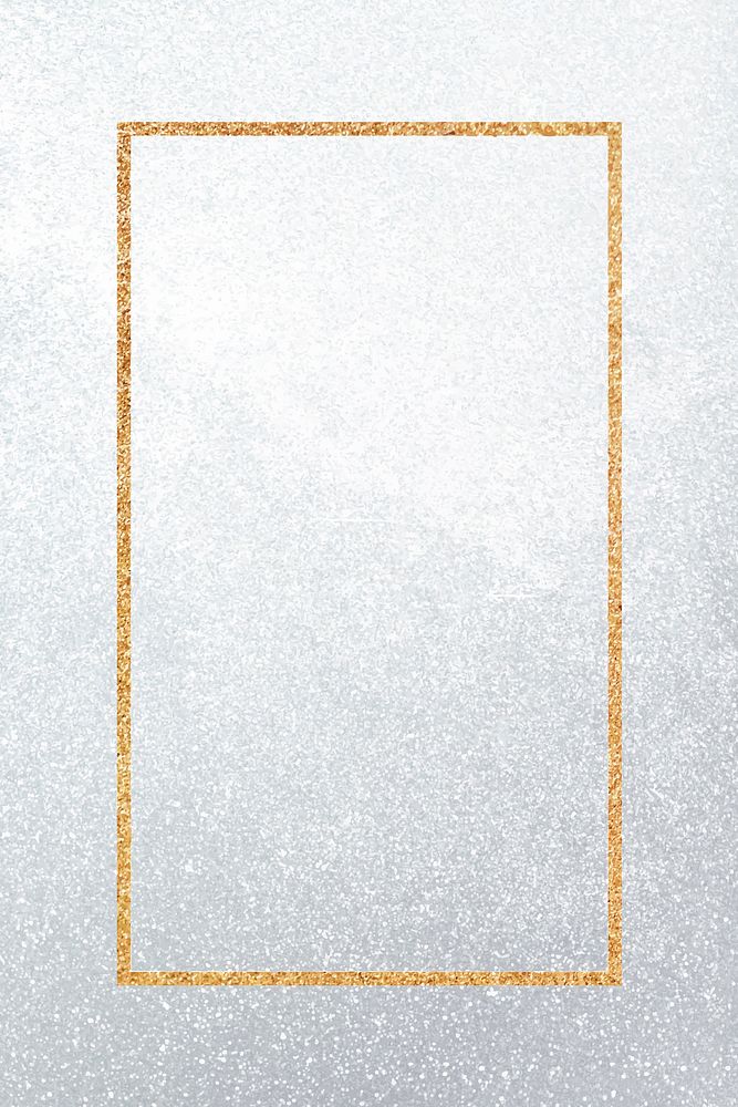 Gold glittery rectangle frame vector | Premium Vector - rawpixel