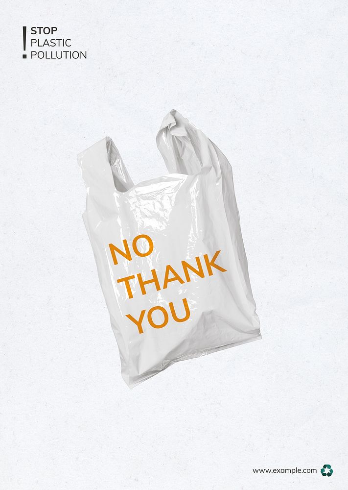 Stop plastic pollution campaign poster | Premium PSD Template - rawpixel