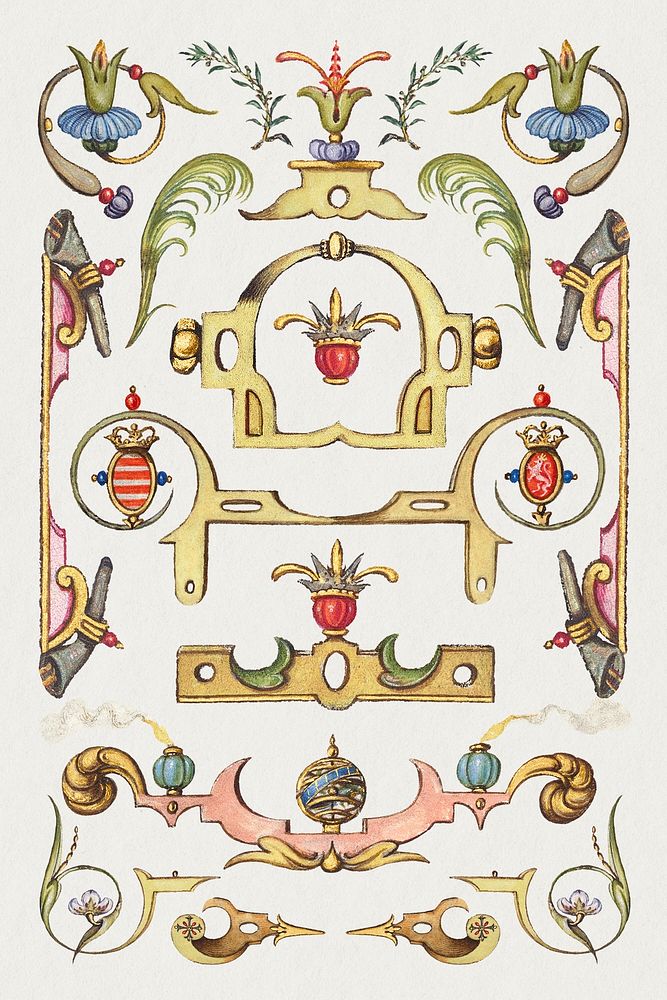Victorian ornamental objects hand drawn, | Premium Photo - rawpixel