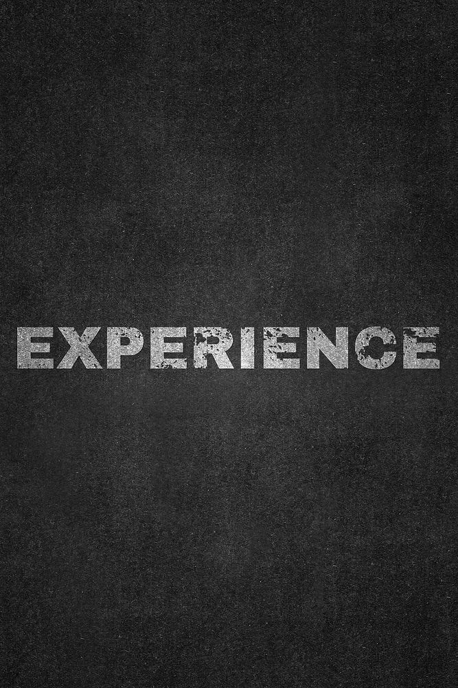 Experience text in grunge font | Free Photo - rawpixel
