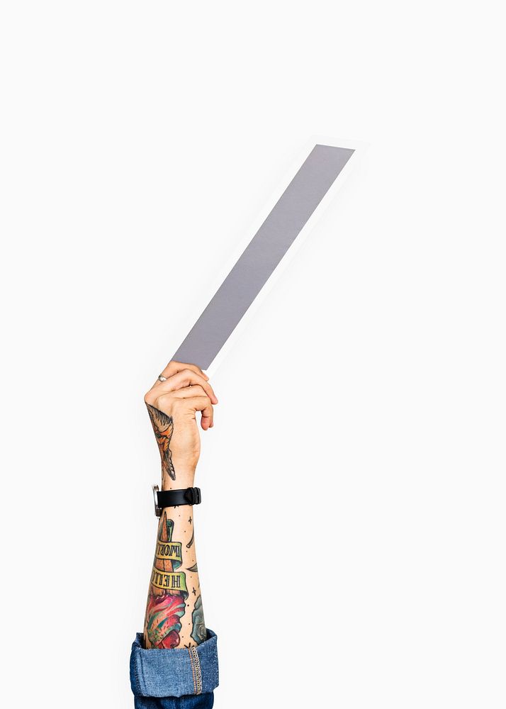 Hand holding slash symbol | Premium PSD - rawpixel