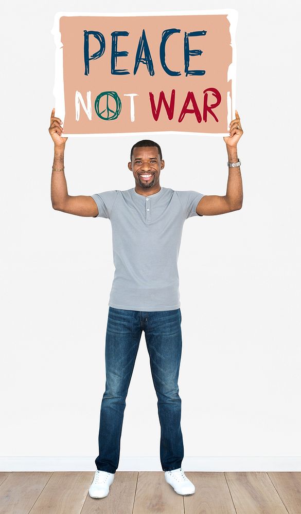 An African man holding peace | Premium Photo - rawpixel