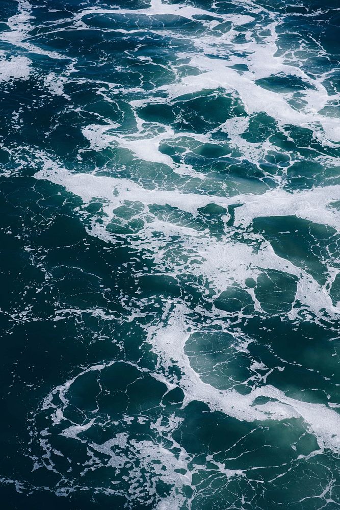 Drone view ocean waves rippling | Free Photo - rawpixel