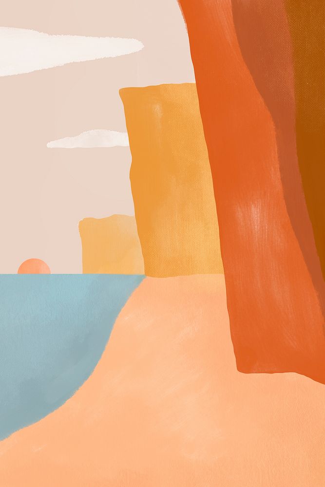 Beach cliff seaside aesthetic nature | Free PSD - rawpixel