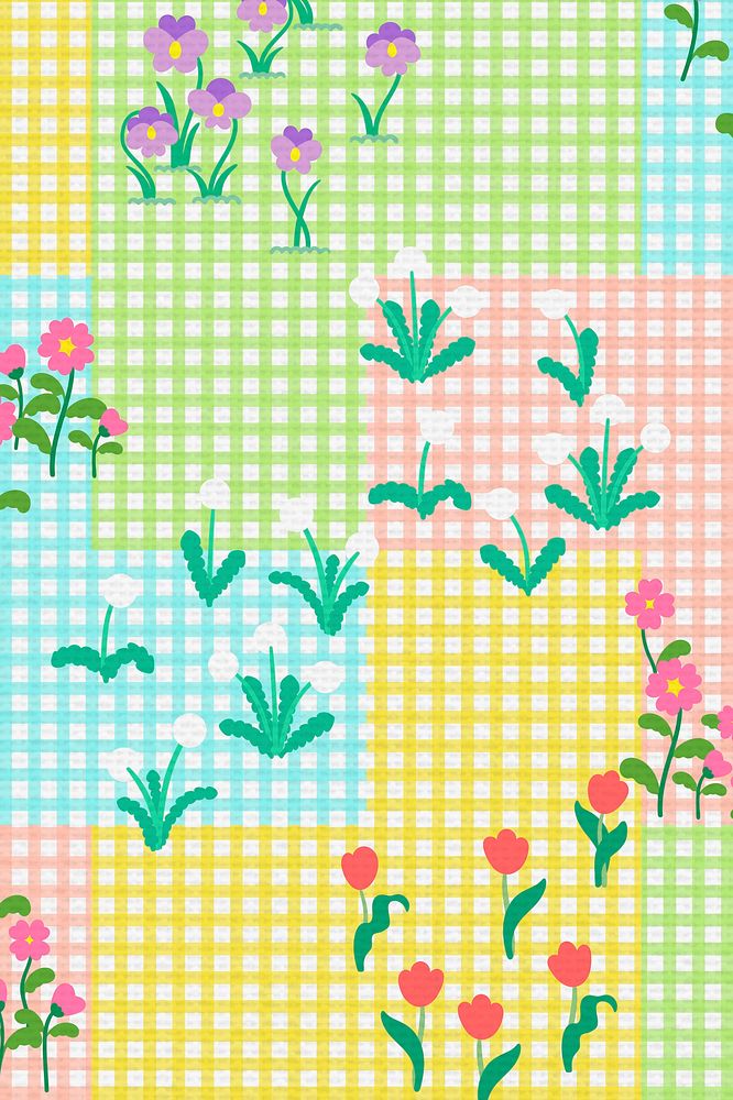 Floral patchwork background, colorful aesthetic | Free Photo - rawpixel