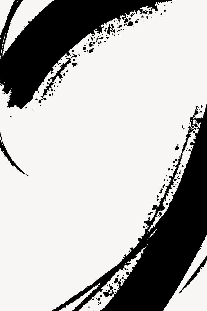 Black brush border frame background, | Premium Vector - rawpixel