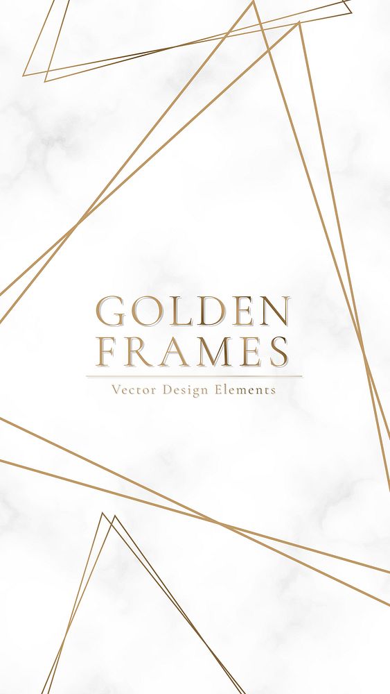 Golden triangle frame template vector | Premium Vector - rawpixel