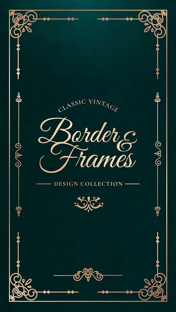 Vintage border and frames vector | Premium Vector - rawpixel