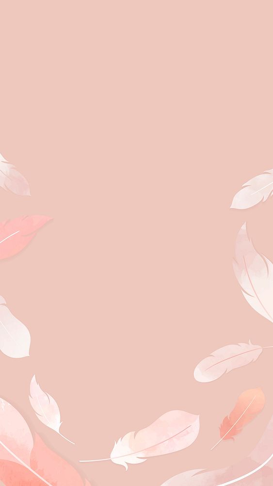 Pink lightweight feather background vector | Premium Vector - rawpixel