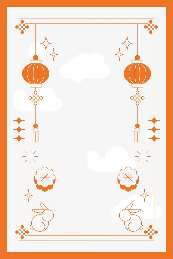 Chinese Mid Autumn festival frame | Premium Vector - rawpixel