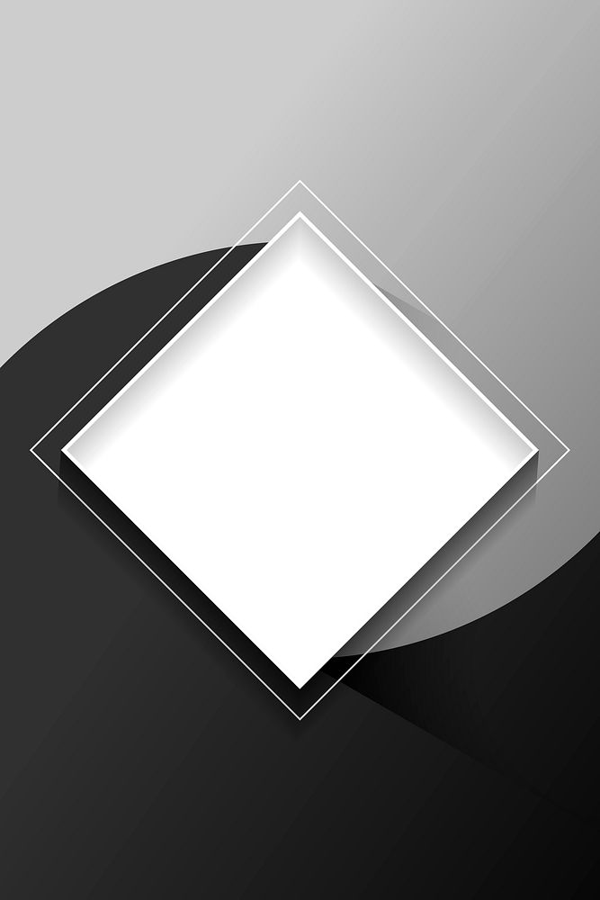 Blank square white abstract frame | Premium Vector - rawpixel