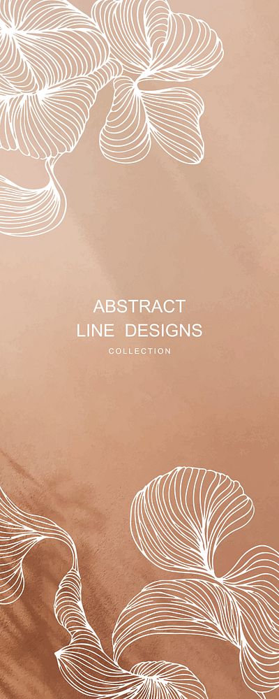 Brown abstract line frame background | Premium Vector - rawpixel
