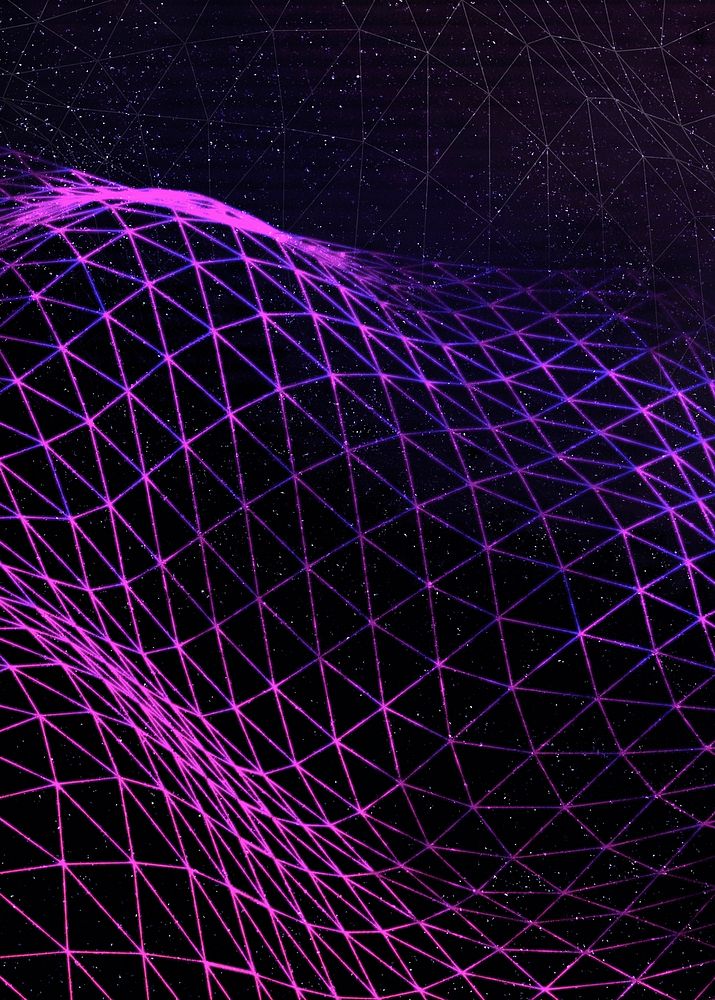 Purple 3D abstract wave pattern | Free Photo - rawpixel