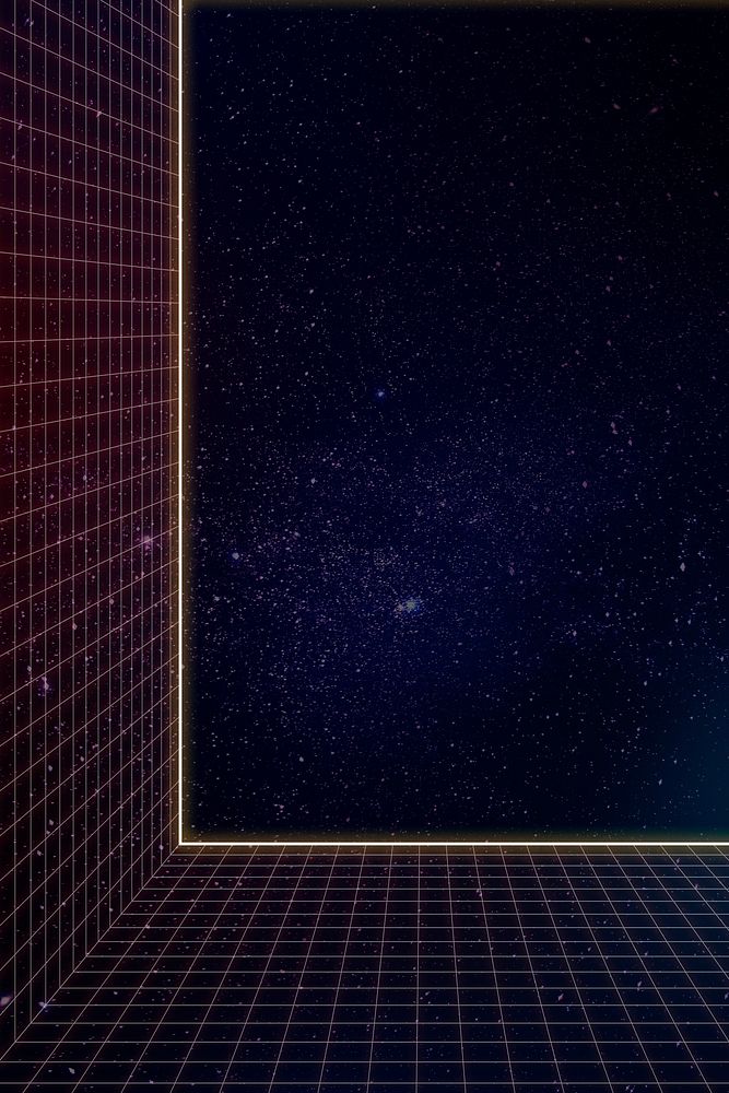 3D wireframe grid room background | Premium PSD - rawpixel