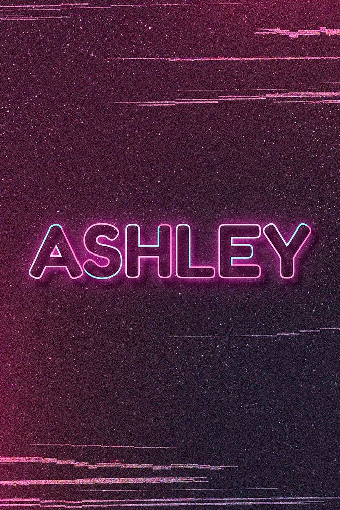 Ashley name typography word art | Free Photo - rawpixel
