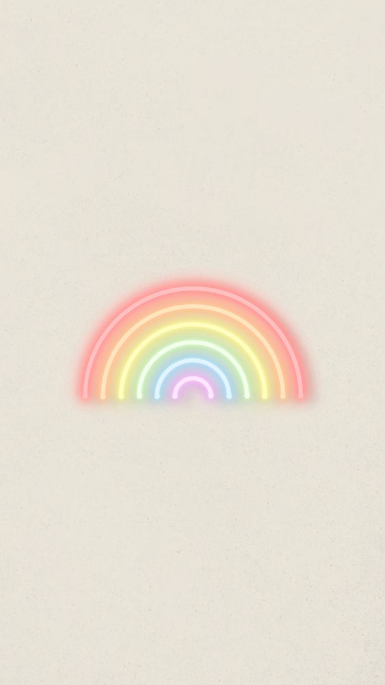 Rainbow colors neon beige background | Premium Photo - rawpixel
