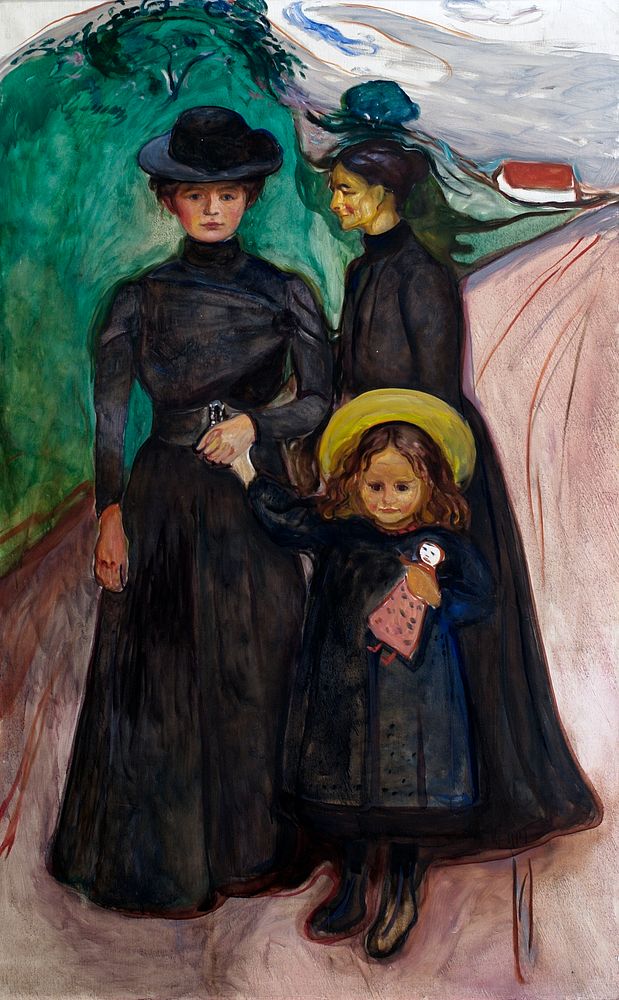 Edvard Munch's Family (The Book | Free Photo Illustration - rawpixel
