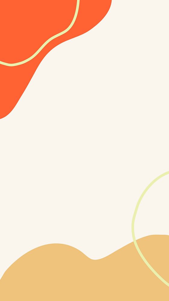 Beige phone wallpaper, cute memphis | Free Photo - rawpixel