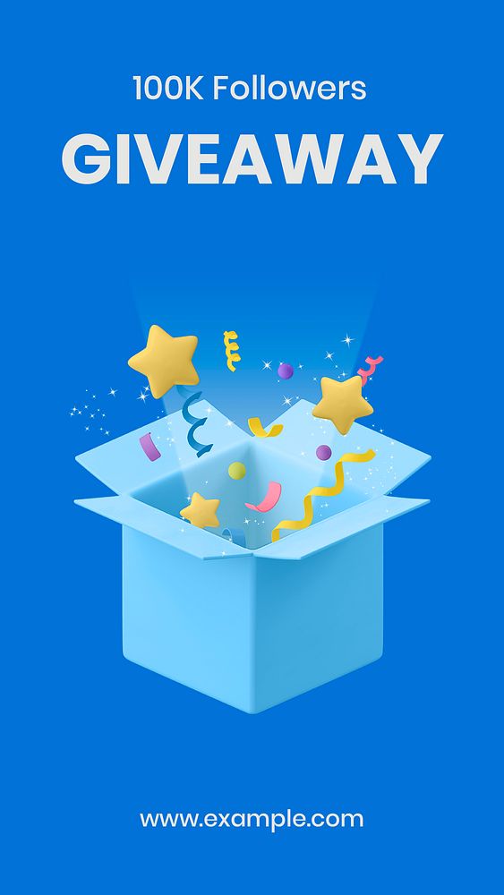 Giveaway Facebook story template, social | Premium PSD Template - rawpixel