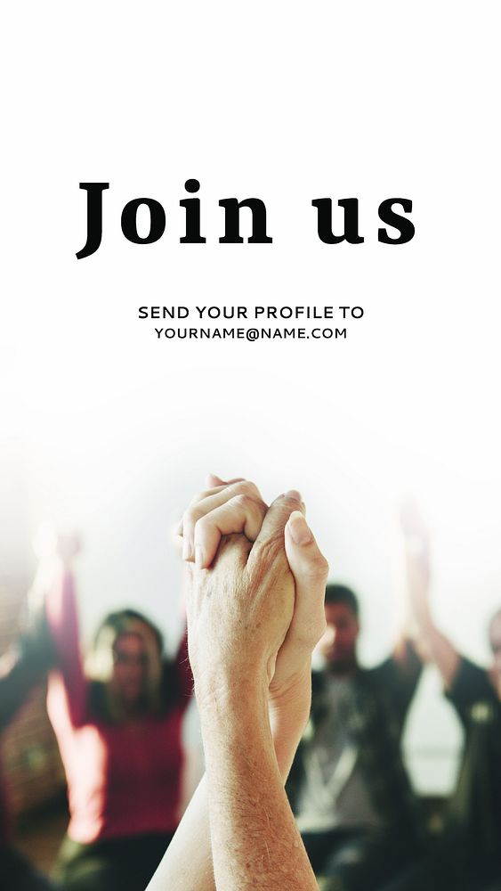 Let's join us job recruitment | Premium Vector Template - rawpixel