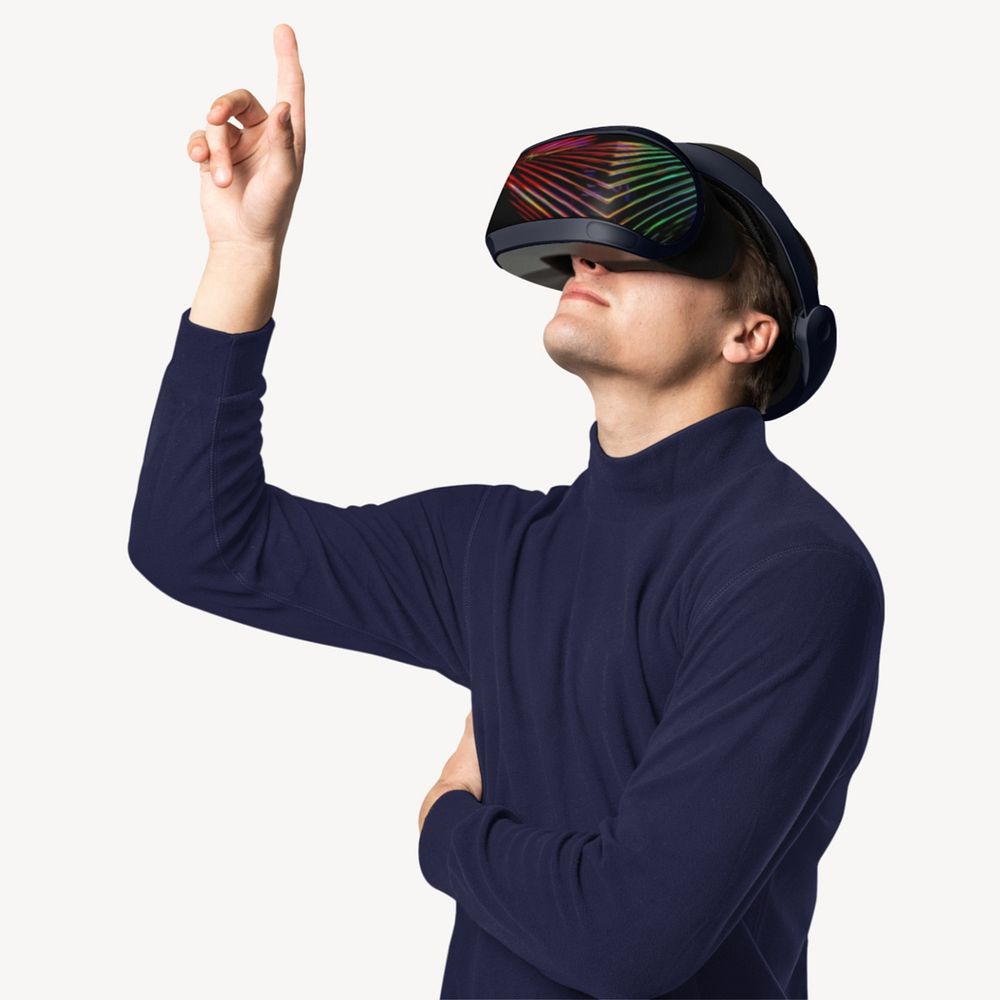 VR screen mockup, editable digital | Premium Mockup Generator - rawpixel