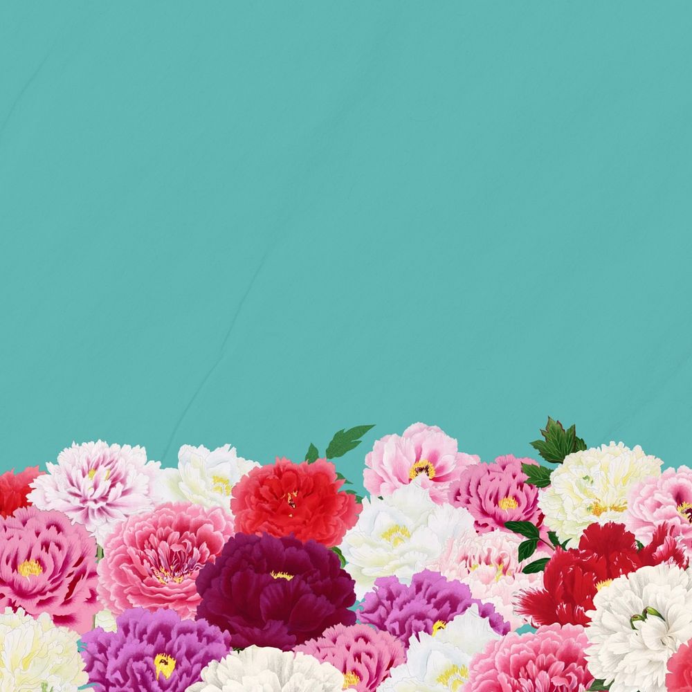 Spring carnation flowers background, botanical | Premium Editable ...