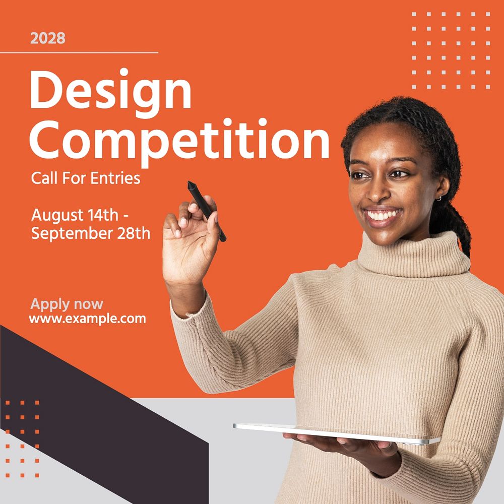 Design competition Instagram post template, | Premium Editable Template ...