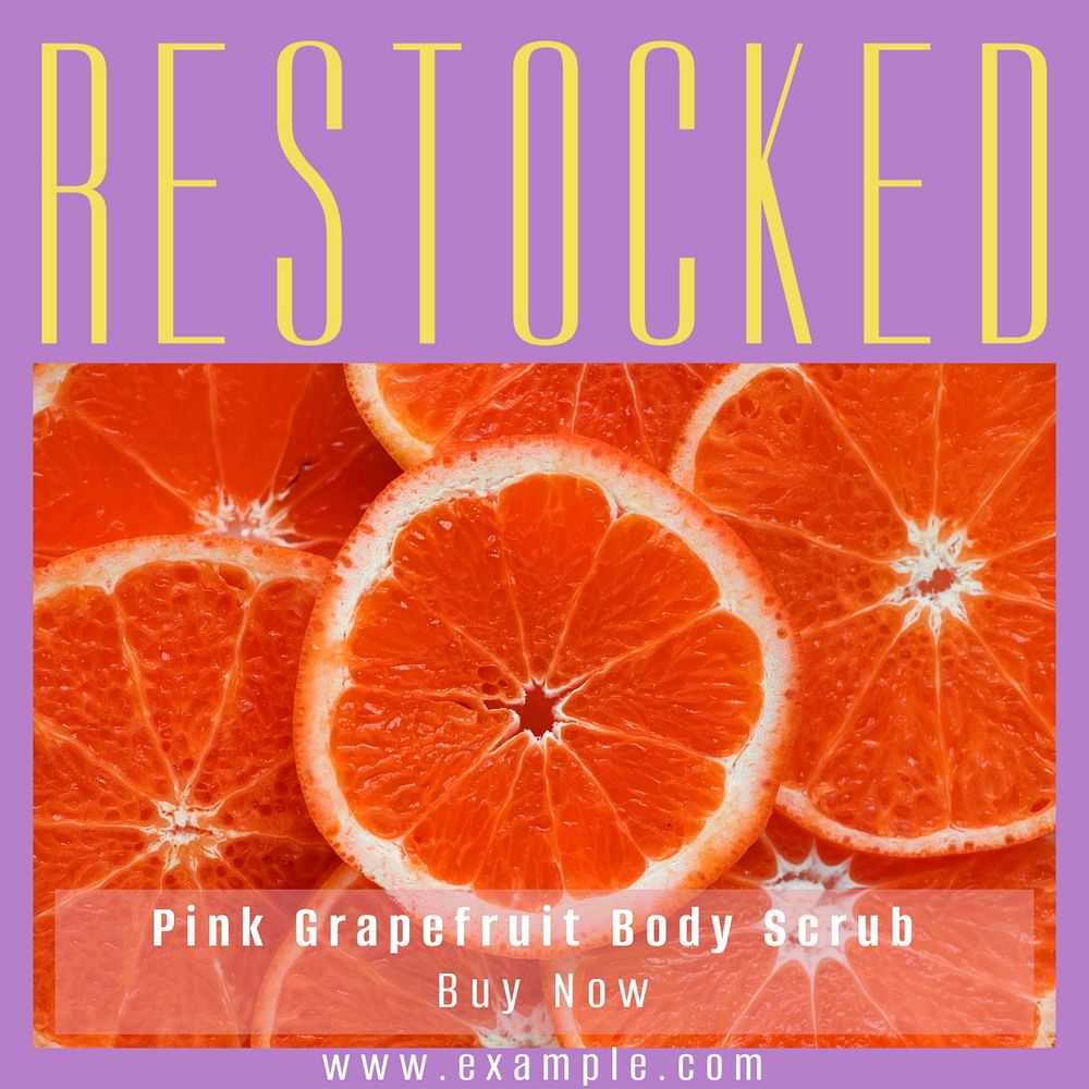 Restocked social media template, editable | Premium Editable Template ...
