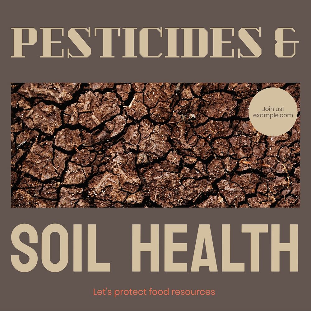 Pesticides & soil health Instagram | Premium Editable Template - rawpixel