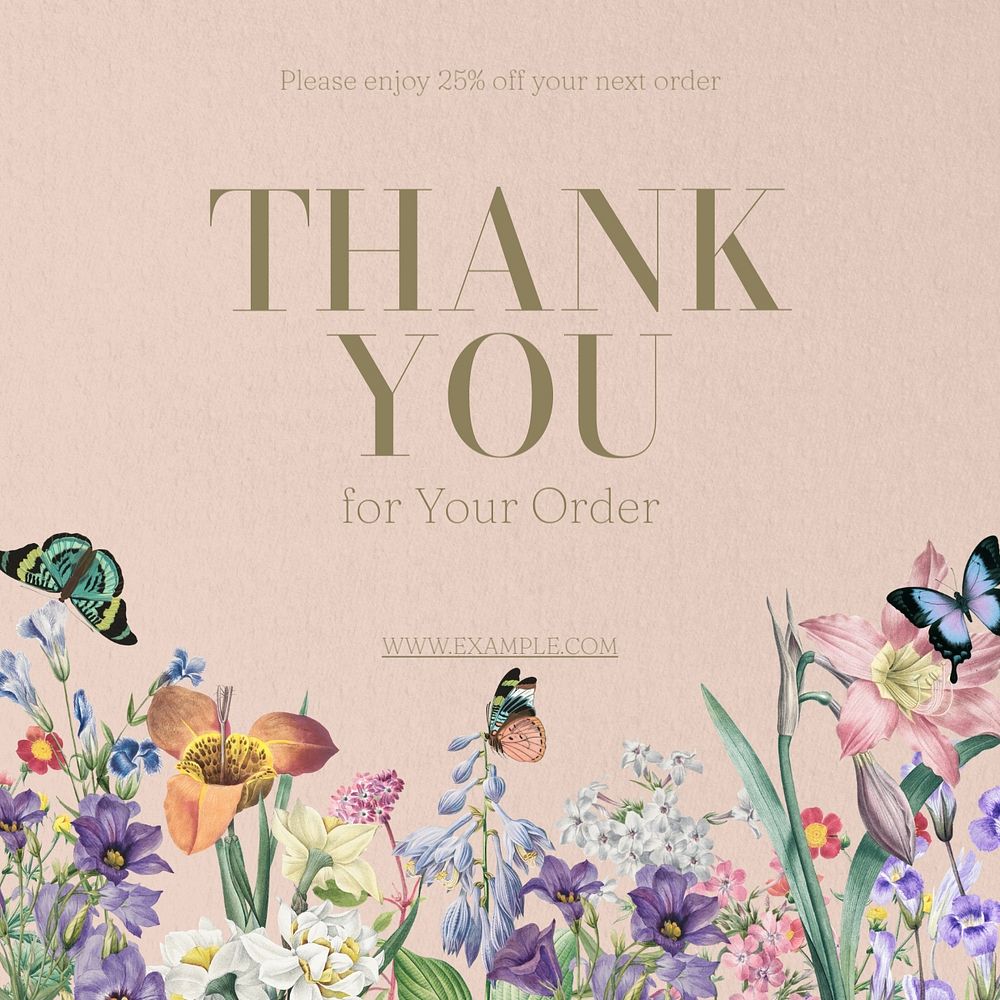 Thank you Instagram post template, | Premium Editable Template - rawpixel