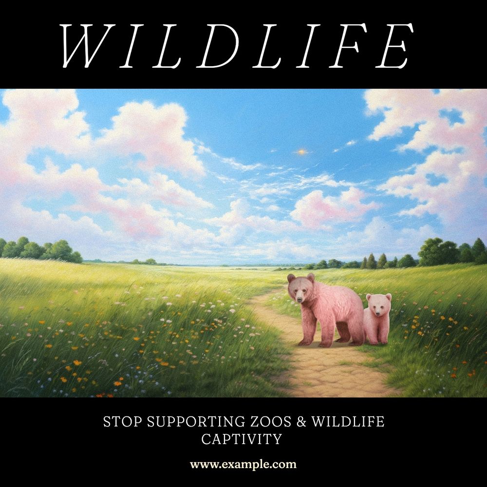 Stop poaching Instagram post template | Free Editable Template - rawpixel