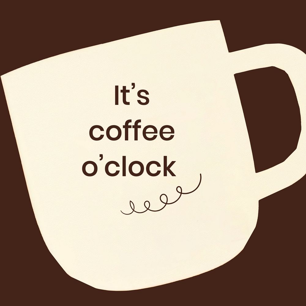 Coffee break Facebook post template | Premium Editable Template - rawpixel