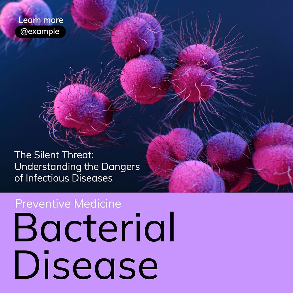 Bacterial Disease Instagram Post Template Premium Editable Template Rawpixel