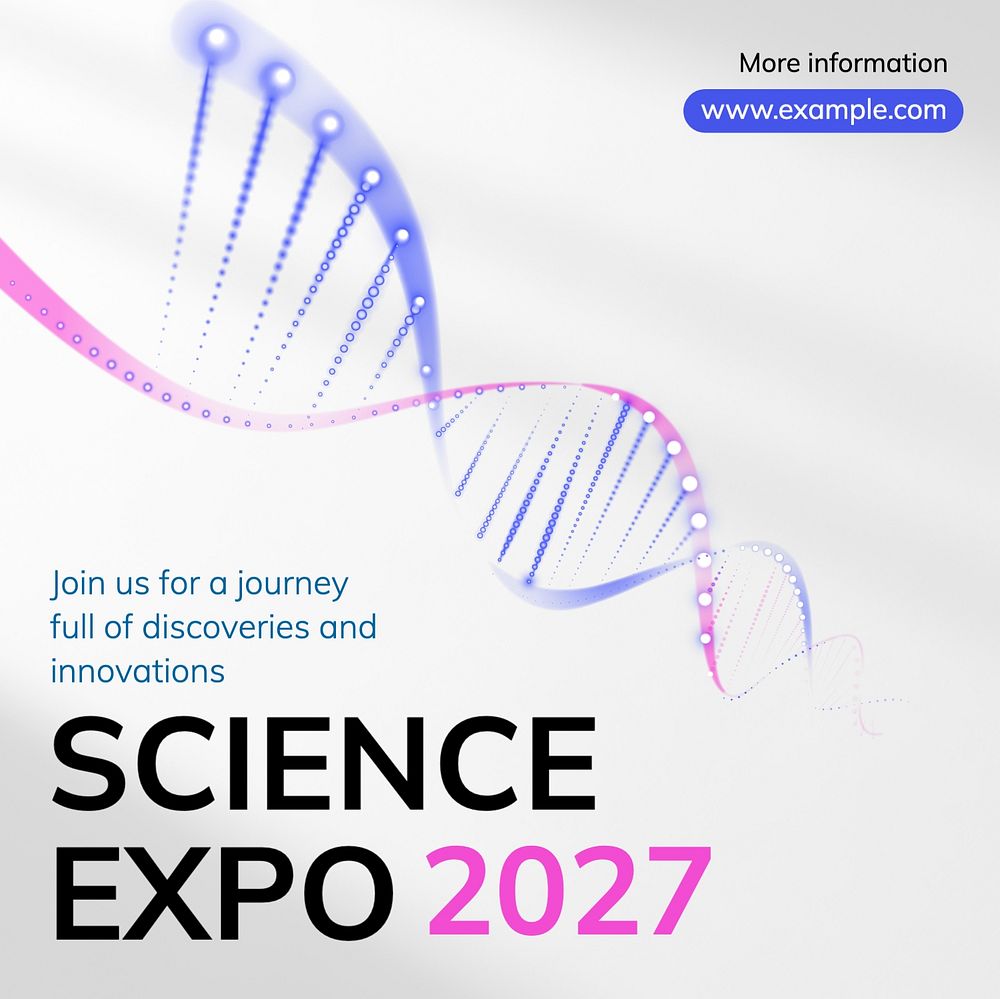Science expo Facebook post template | Premium Editable Template - rawpixel