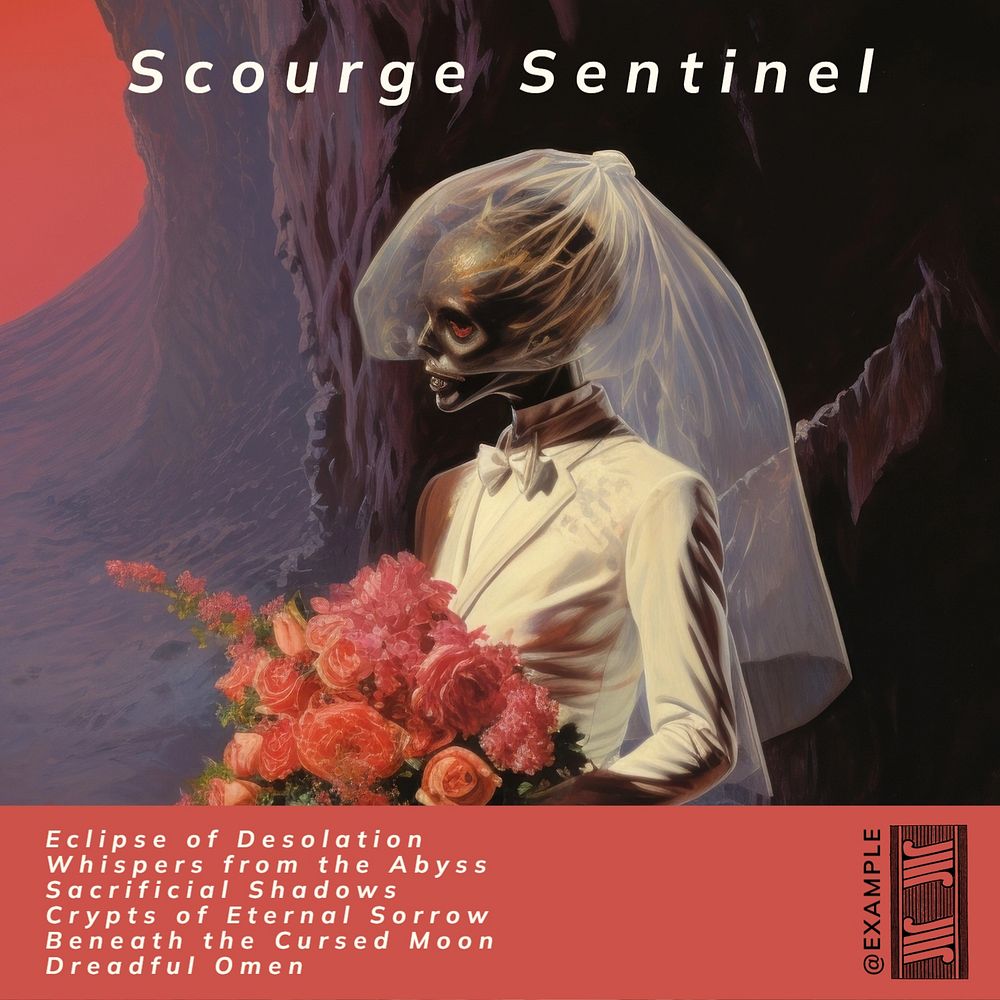 Metal album cover Instagram post | Premium Editable Template - rawpixel