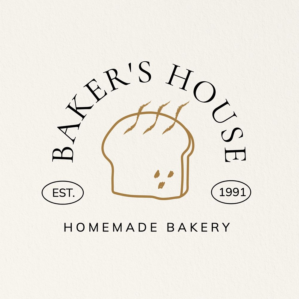 Bakery business logo template, editable | Premium Logo Maker - rawpixel