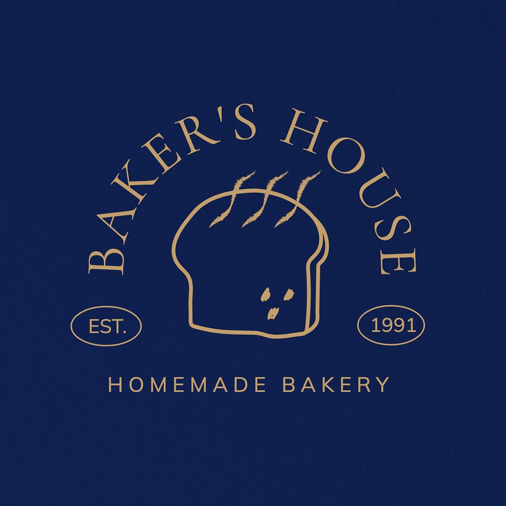 Homemade bakery business logo template, | Premium Logo Maker - rawpixel
