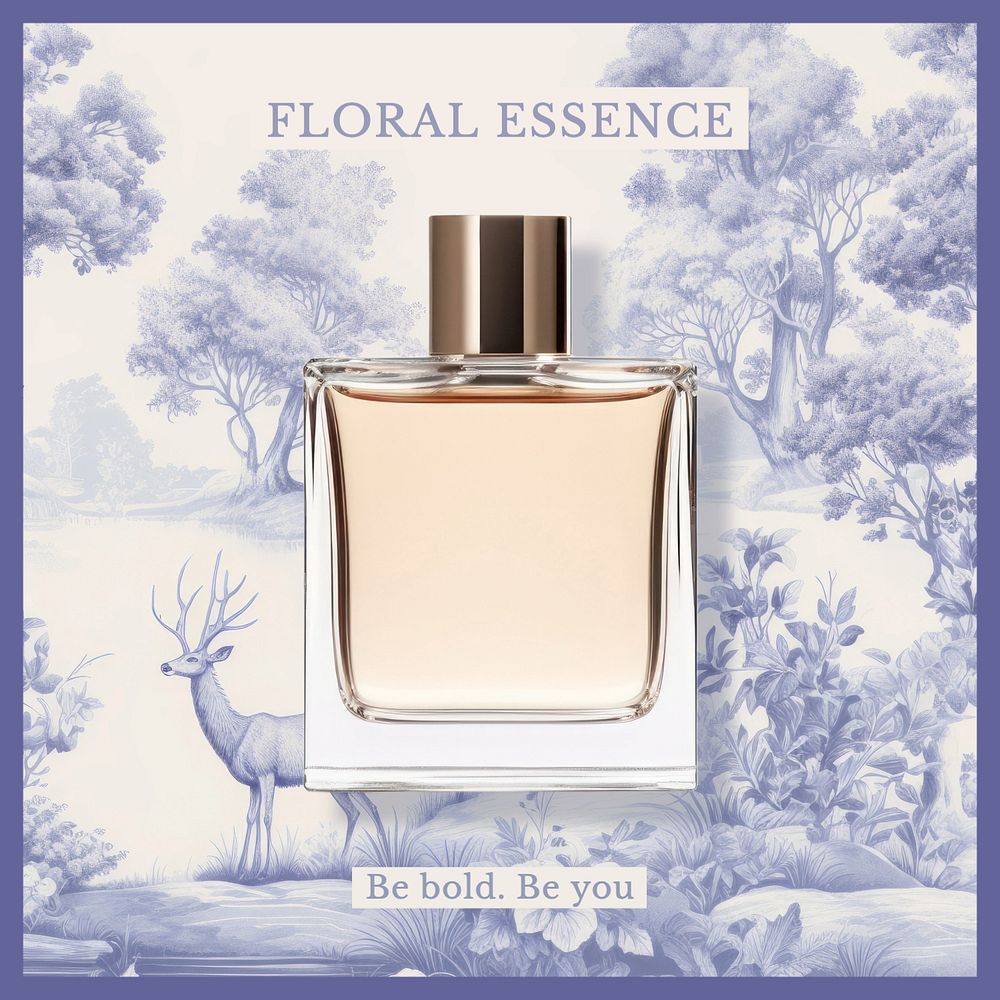Floral essence Instagram post template | Premium Editable Template ...