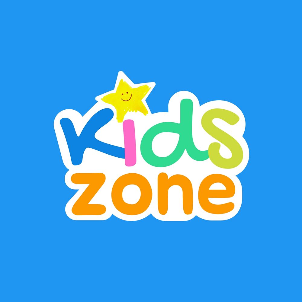 Kids zone logo template, editable | Premium Logo Maker - rawpixel
