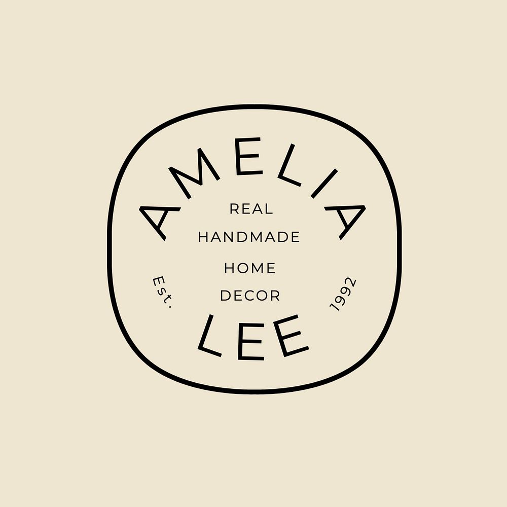 Homemade home decor logo, editable | Premium Logo Maker - rawpixel
