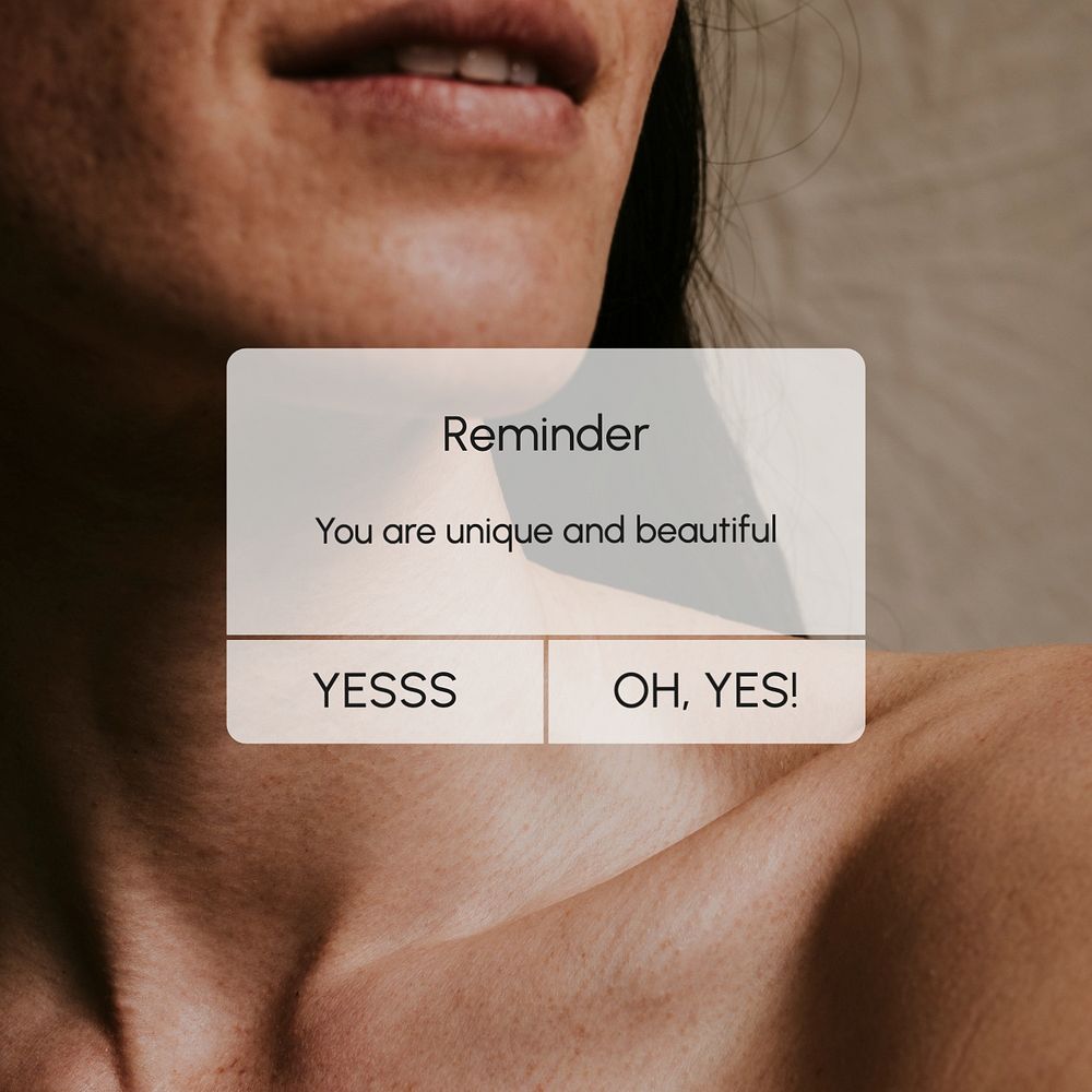 Positive reminder Facebook post template | Premium Editable Template ...