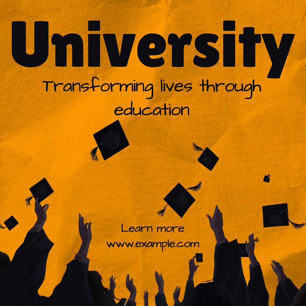 University Facebook post template | Premium Editable Template - rawpixel