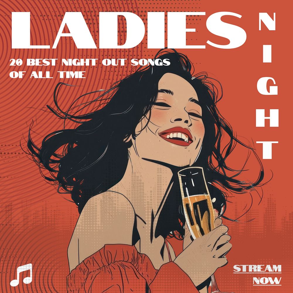 Ladies night songs cover template | Premium Editable Template - rawpixel
