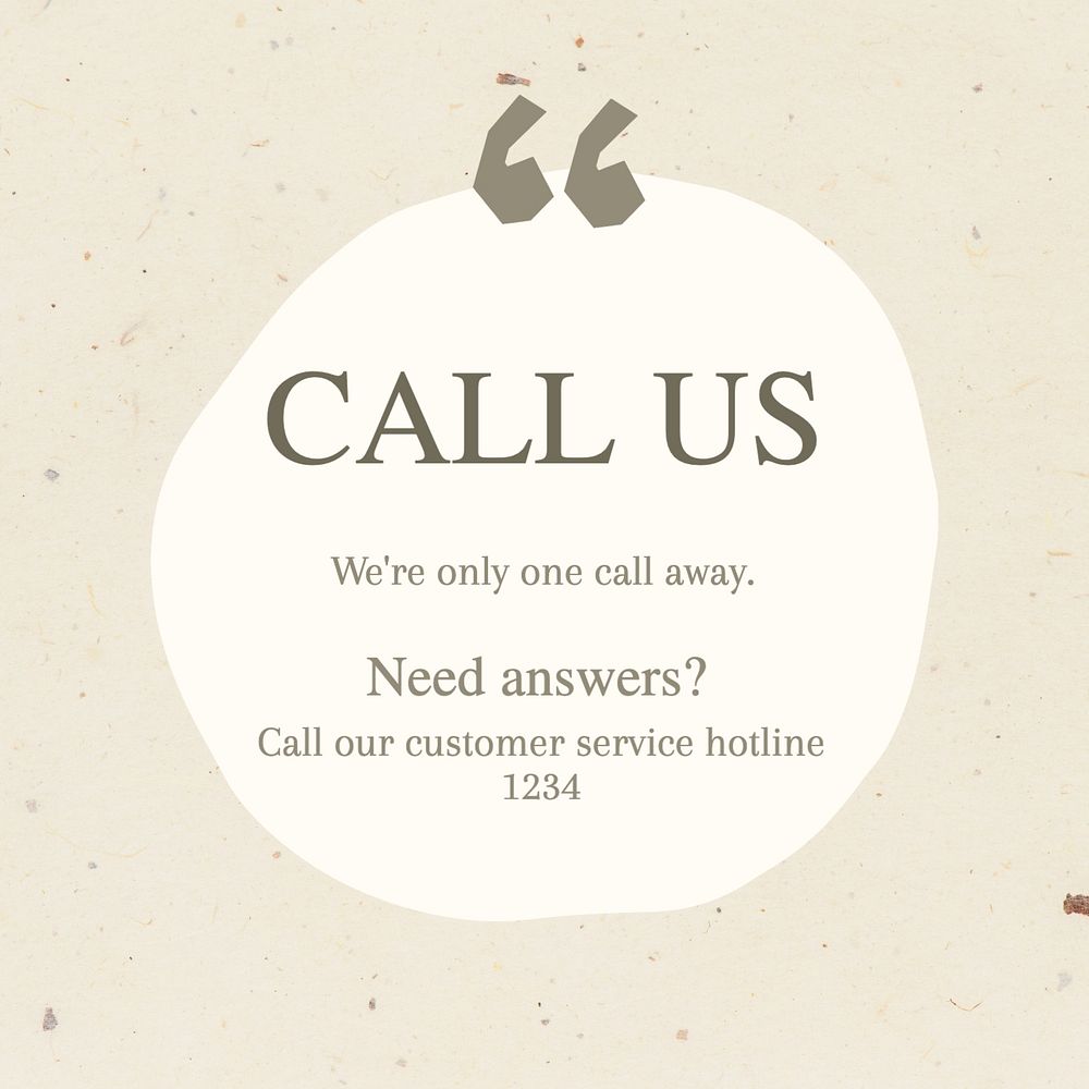 Customer service Facebook post template | Premium Editable Template ...