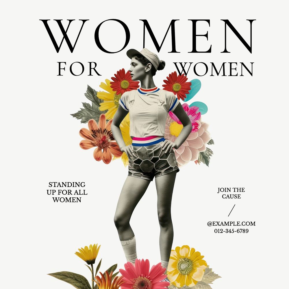 Women women Facebook post template | Premium Editable Template - rawpixel