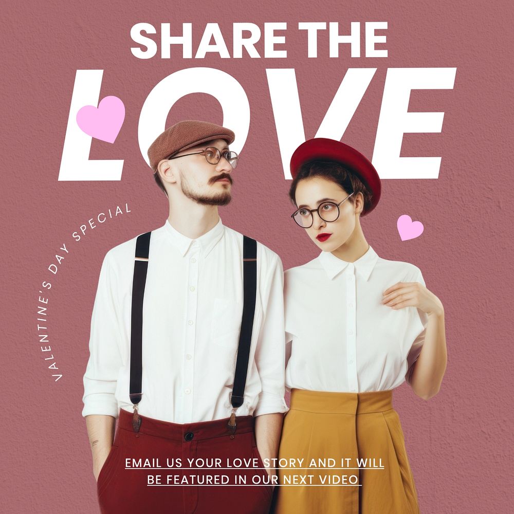 Valentine special event Facebook post | Premium Editable Template ...