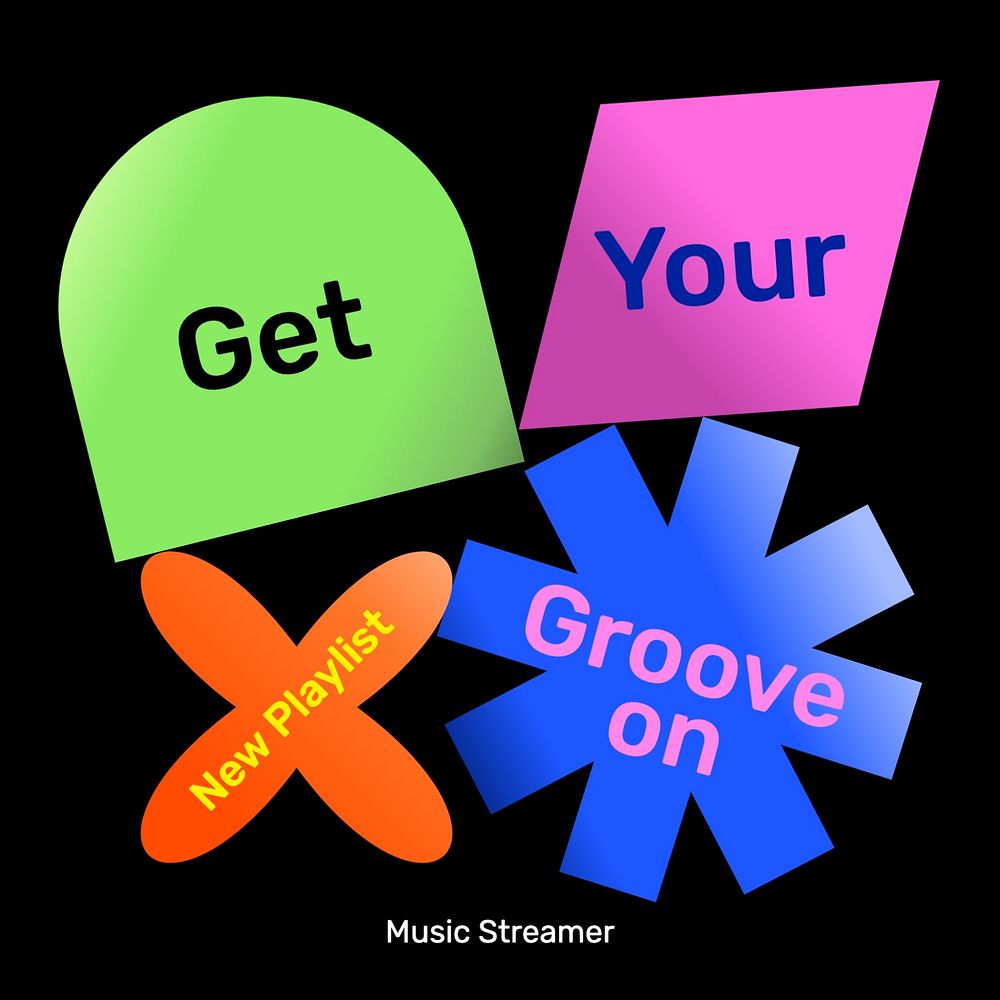 Music playlist cover template | Premium Editable Template - rawpixel