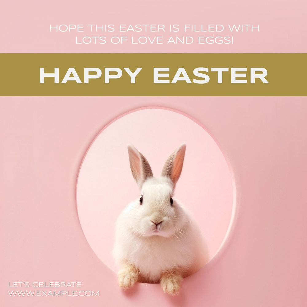 Happy Easter Facebook post template | Premium Editable Template - rawpixel