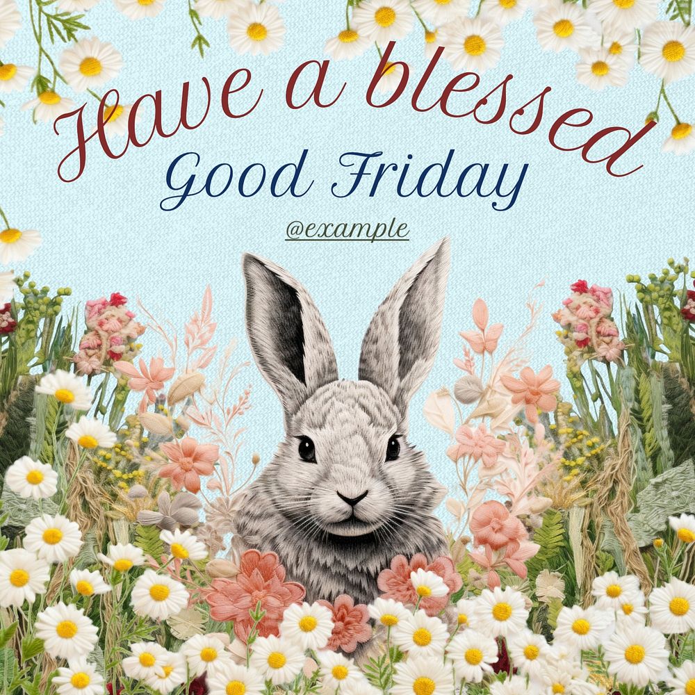 Good Friday Facebook post template | Premium Editable Template - rawpixel