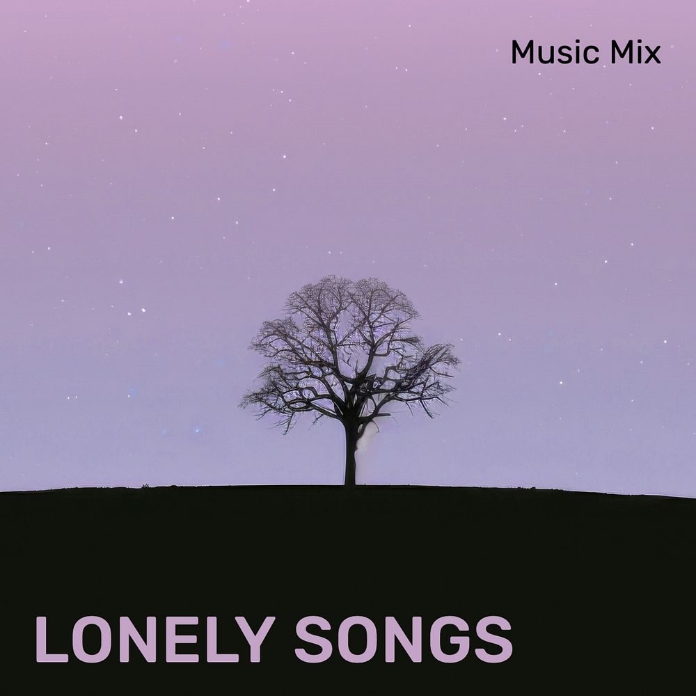 Lonely songs cover template | Premium Editable Template - rawpixel